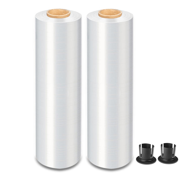 MasterSpec Clear Plastic Stretch Wrap Film, 50cm x 400m Durable Packin ...