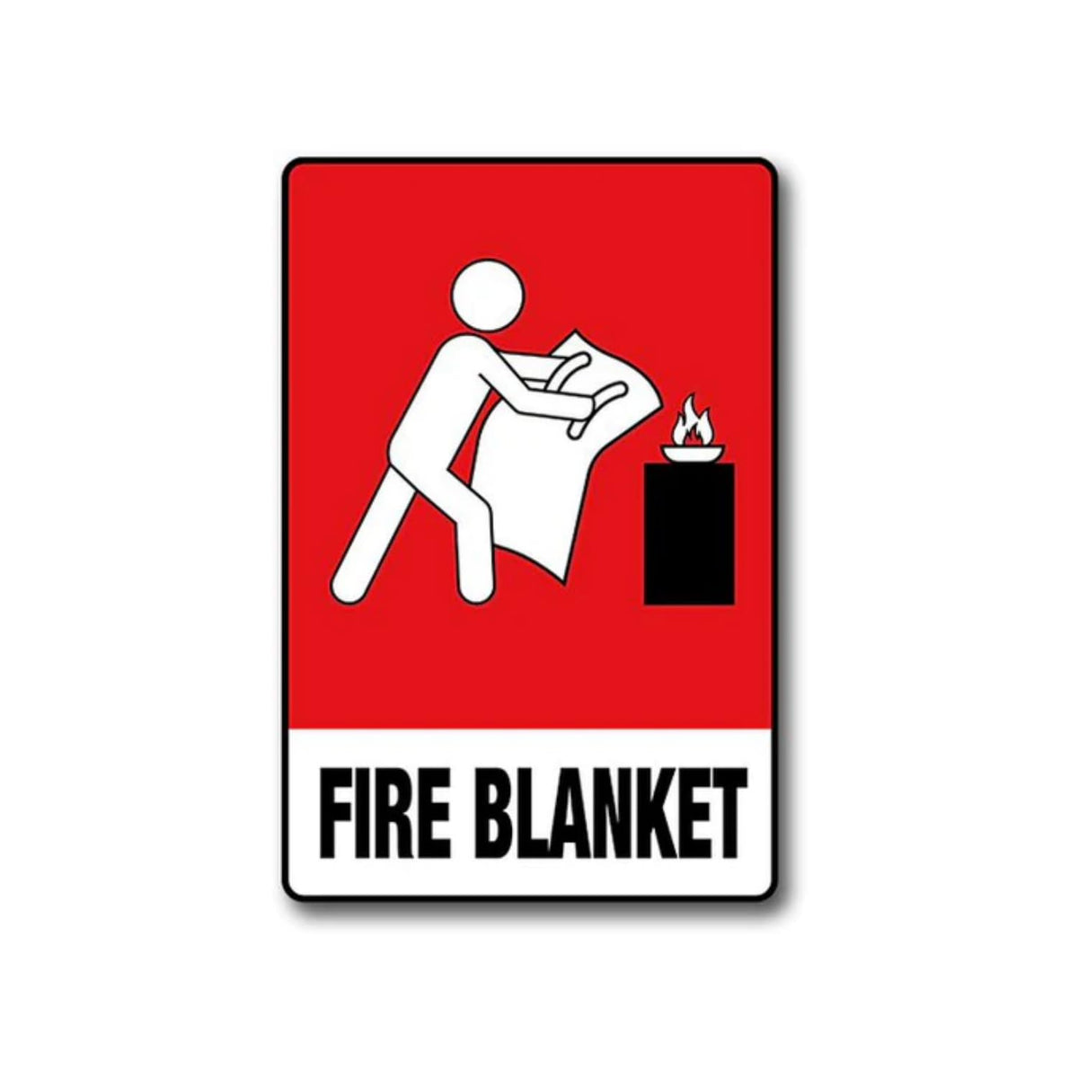 FIREBOX Fire Blanket Location Sign, Bright Colour Emergency Fire Blank ...