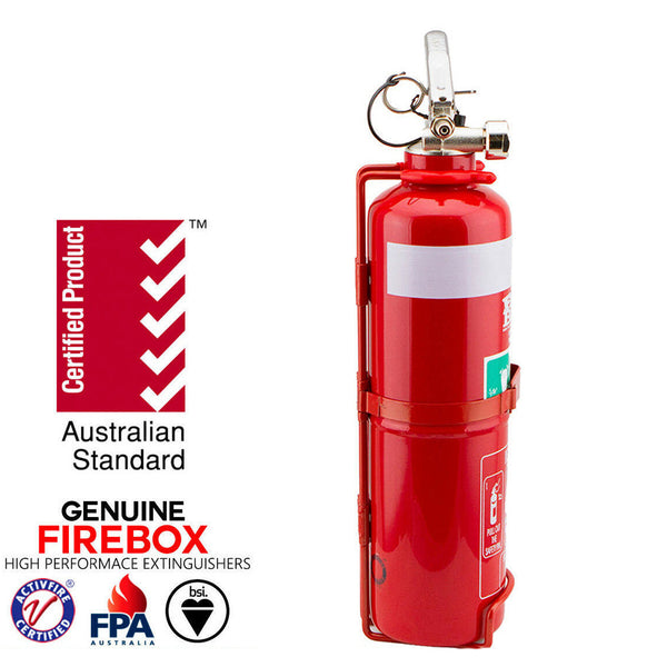 FIREBOX Fire Extinguisher ABE Professional Dry Chemical Powder w/ Brac ...